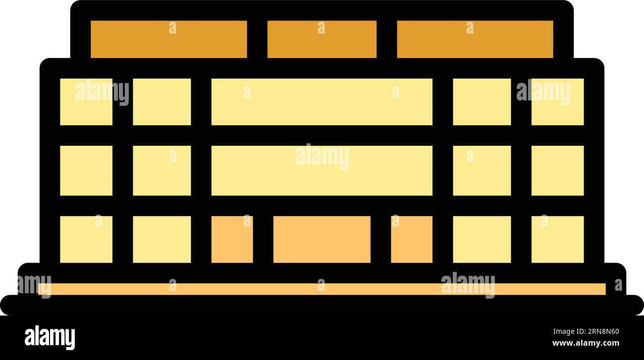 Commercial building icon outline vector. City center. Store centre ...