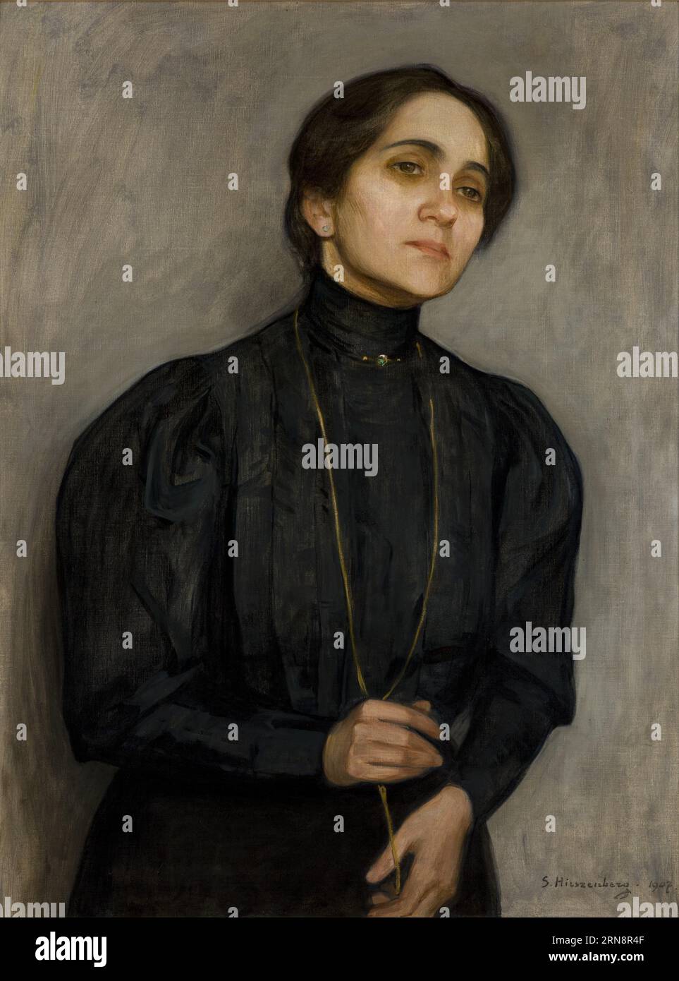 Portrait of Maria Feldman 1907 by Samuel Hirszenberg Stock Photo - Alamy