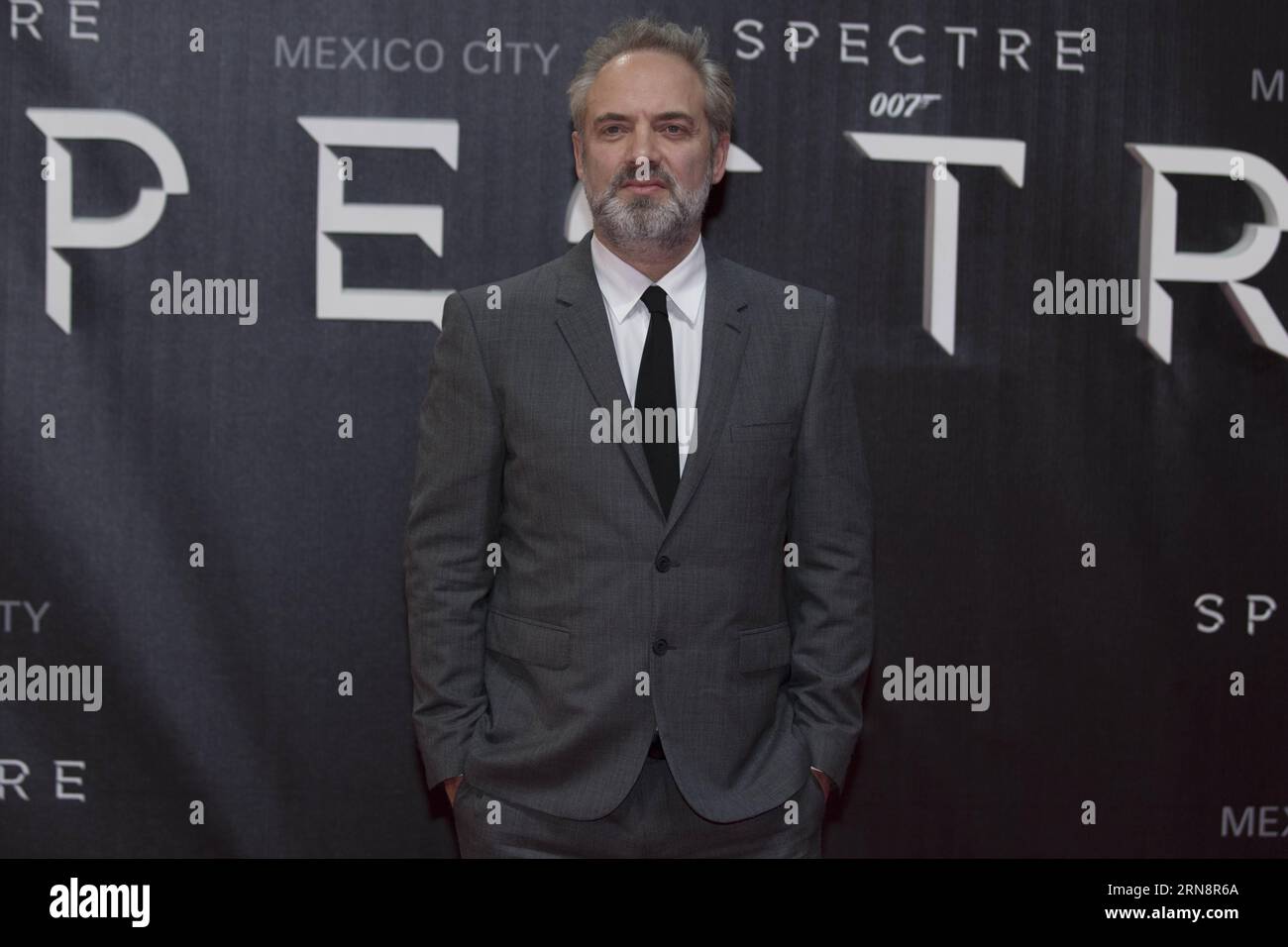 Director Sam Mendes poses during the red carpet of the movie Spectre of ...