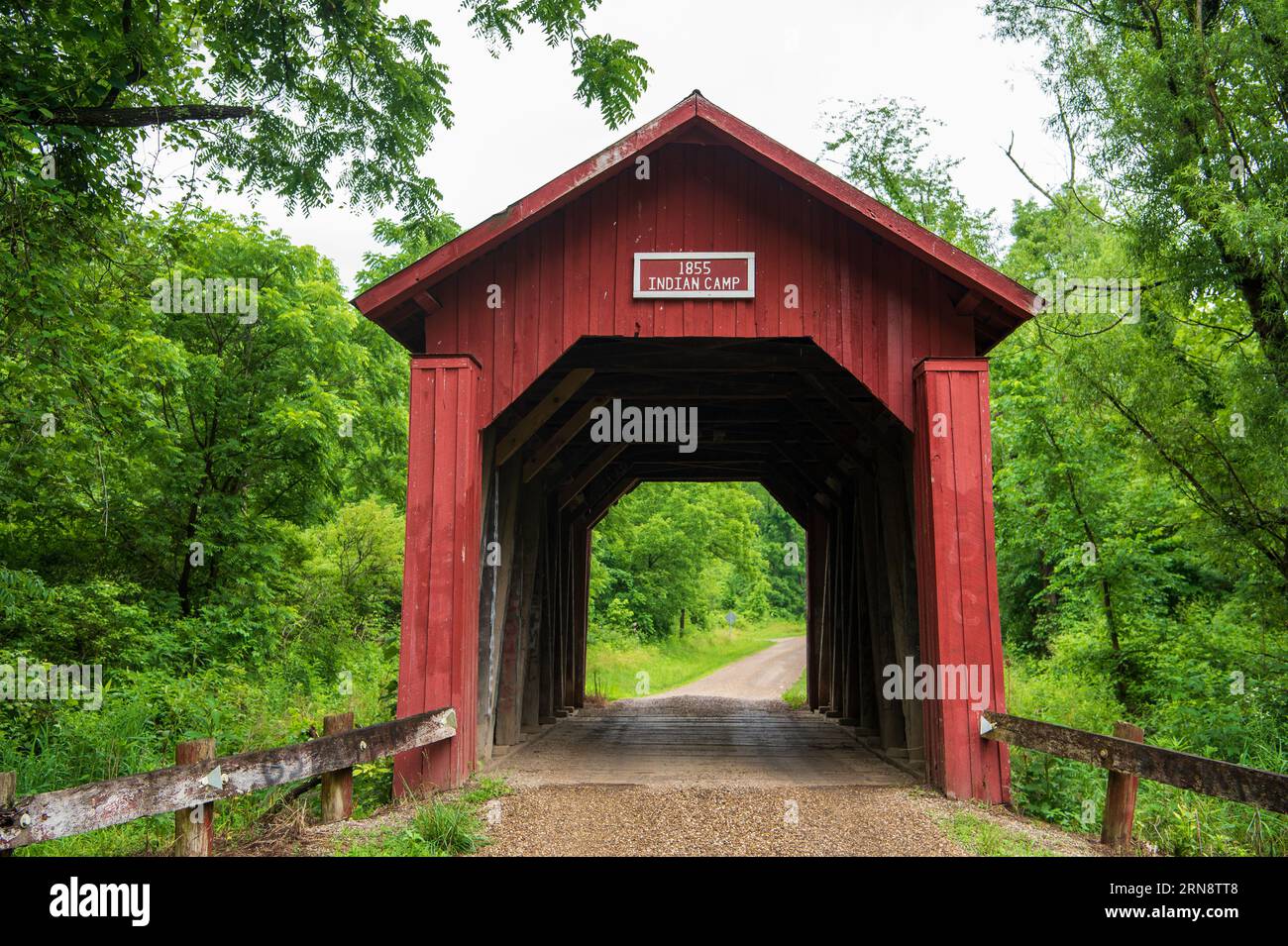 Bridge # 35-30-04 Indian Camp Covered Bridge crosses Indian Camp Run in ...