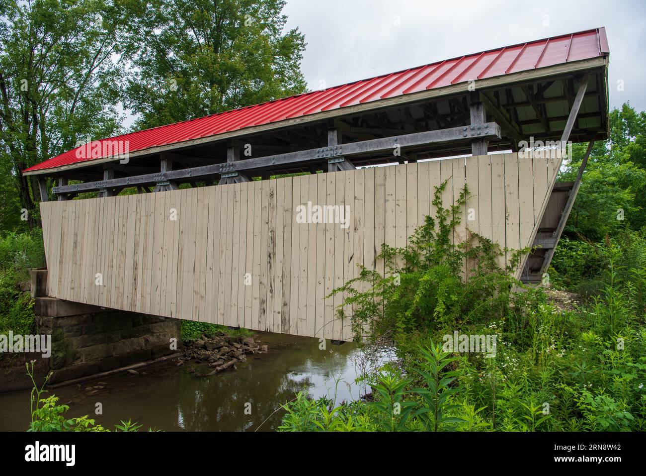 Bridge # 35-34-19 Skull Fork Covered Bridge, a single span multiple ...