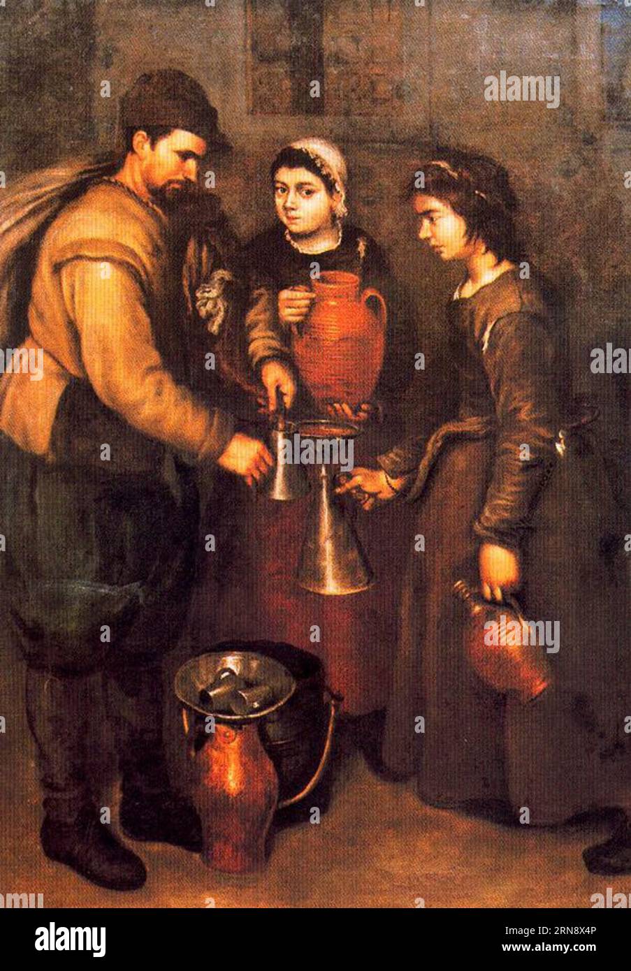 The Olive oil vendor circa 1620 or circa 1640 by Antonio de Puga Stock ...