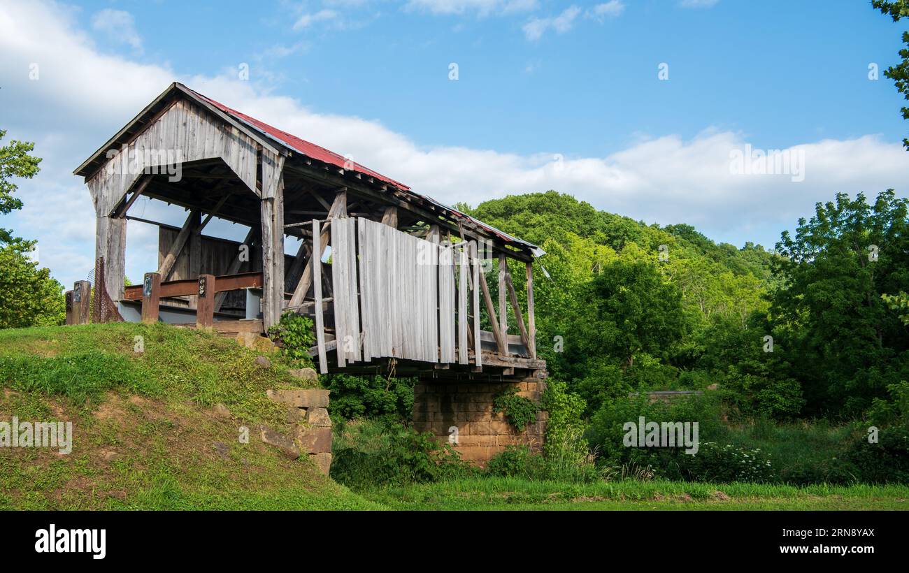Bridge # 35-56-18 Only one small segment is left and barely hanging on ...