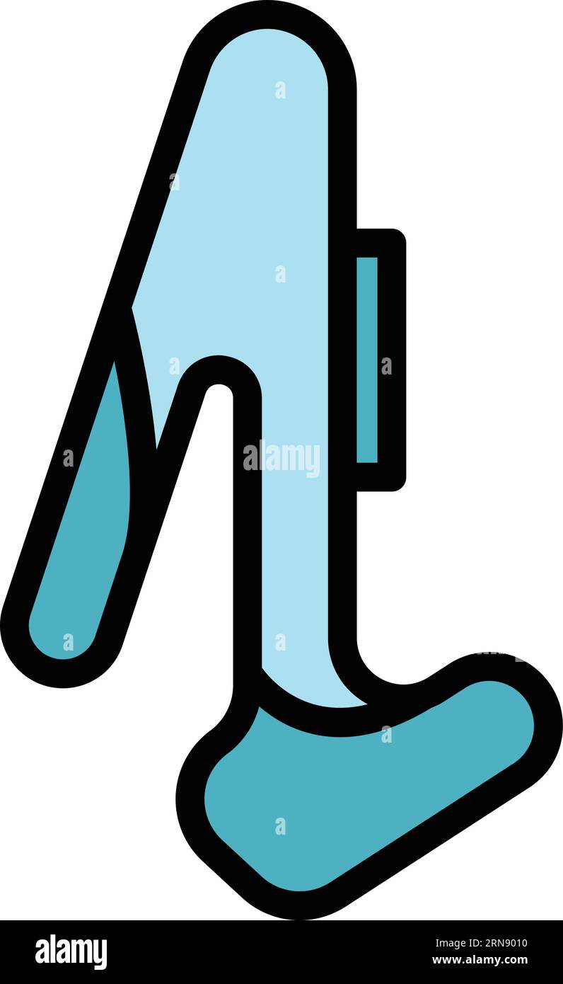 Start racetrack icon outline vector. Race track. Road floor color flat ...