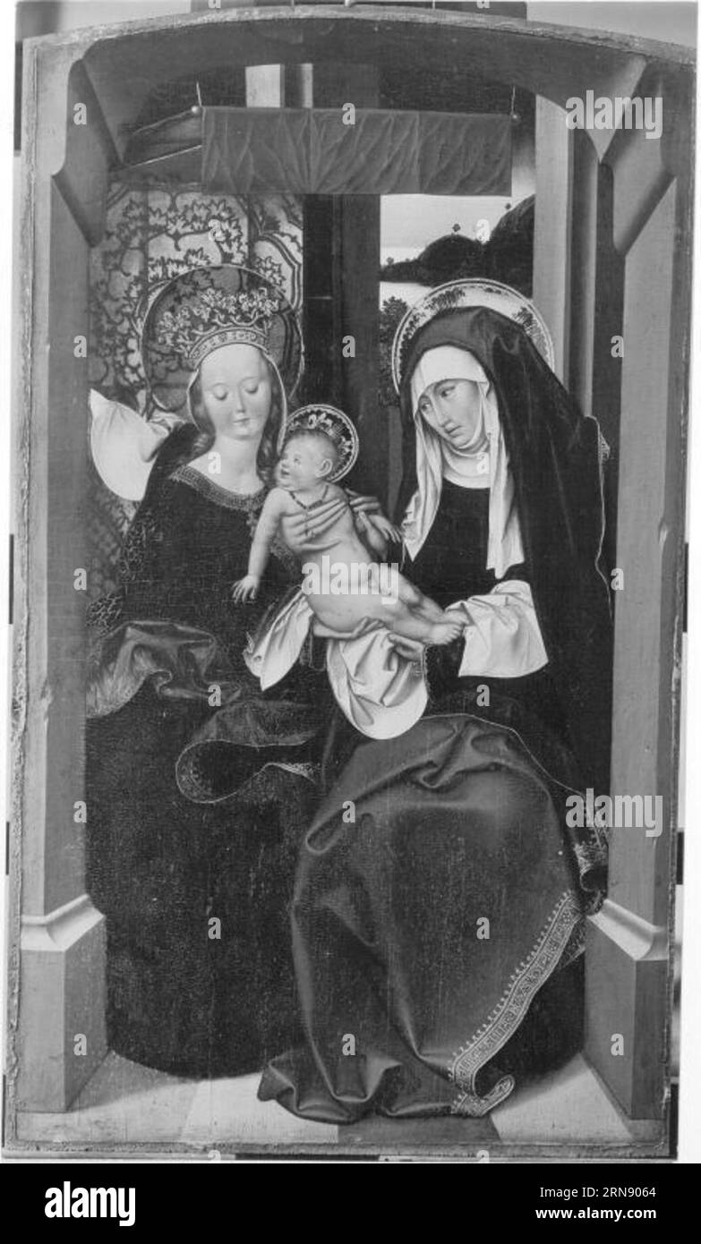 Teile eines Altares: Hl. Anna Selbdritt 1501 by Hans Fries Stock Photo ...