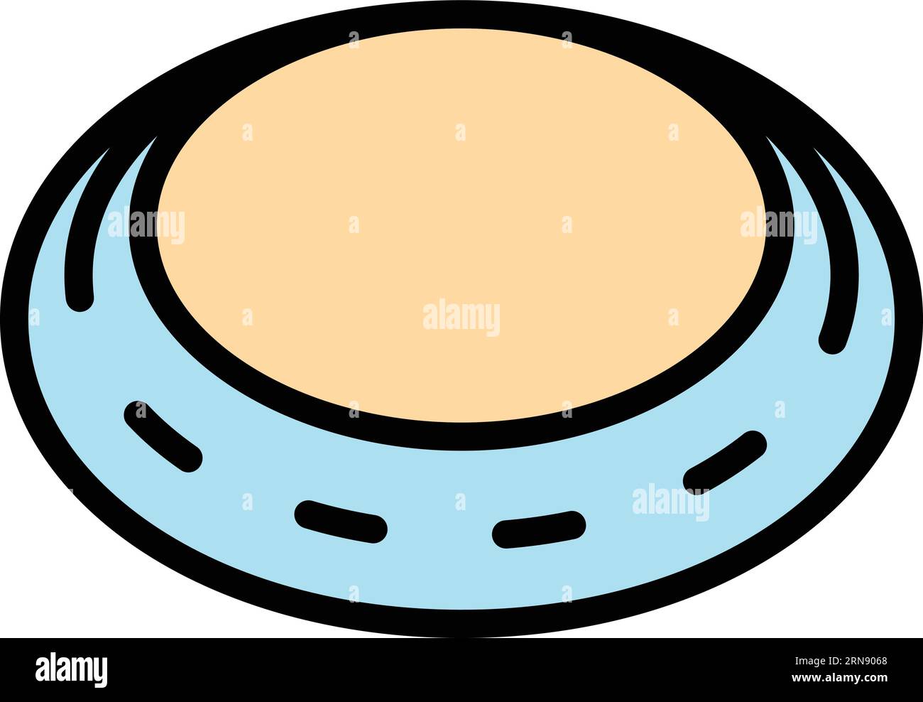Round race track icon outline vector. Start racetrack. Car road color ...