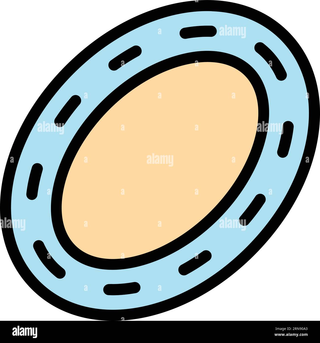 Oval racetrack icon outline vector. Start circuit. Car road color flat Stock Vector Image & Art ...