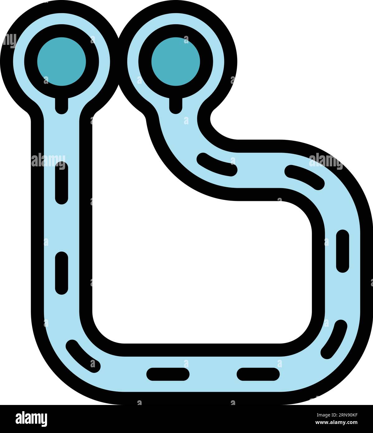 Top racetrack icon outline vector. Race track. Start circuit color flat Stock Vector Image & Art ...