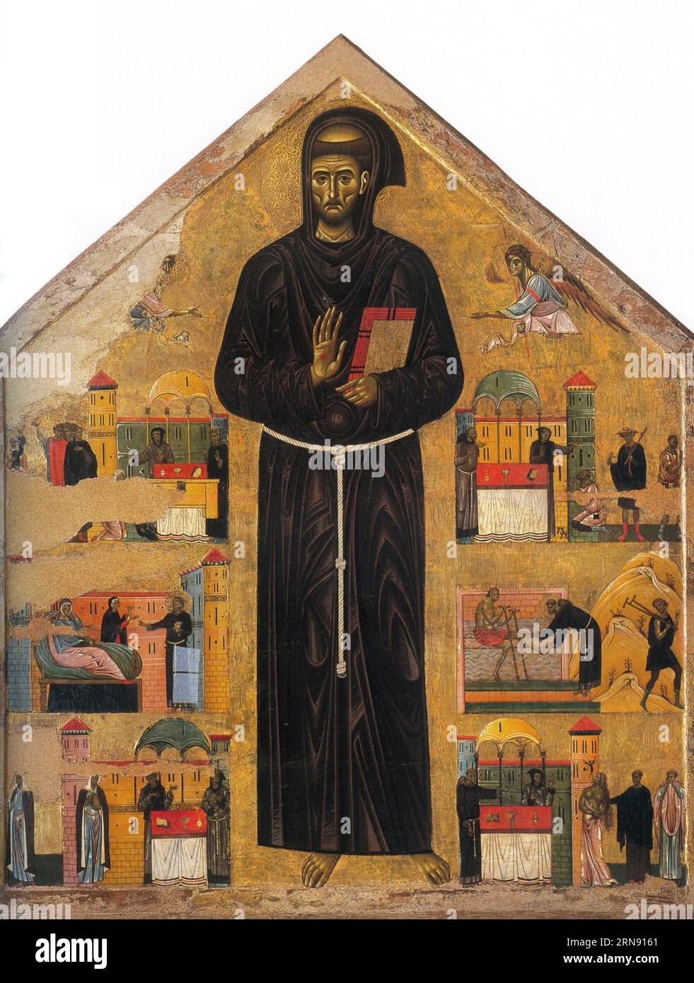 St. Francis and six stories from his life between 1250 and 1260 by ...