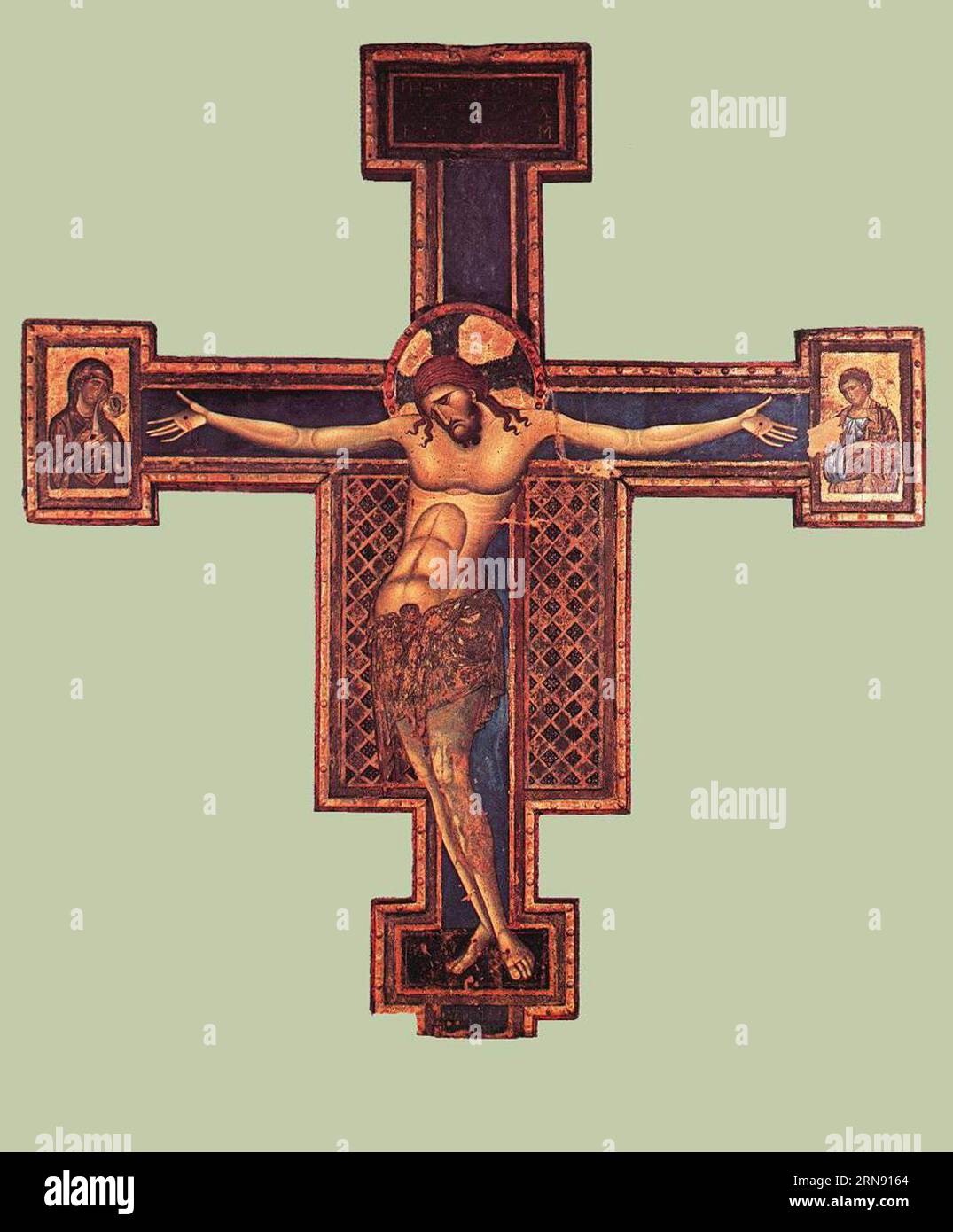 Crucifix 1240s by Giunta Pisano Stock Photo - Alamy