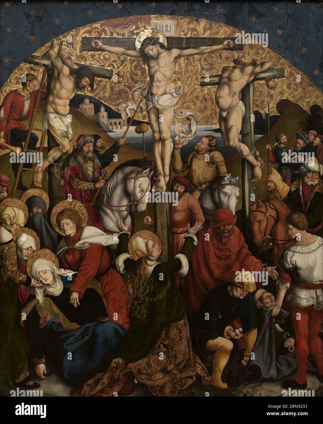 Kreuzigung Christi between circa 1515 and circa 1520 by Meister von Sigmaringen Stock Photo - Alamy