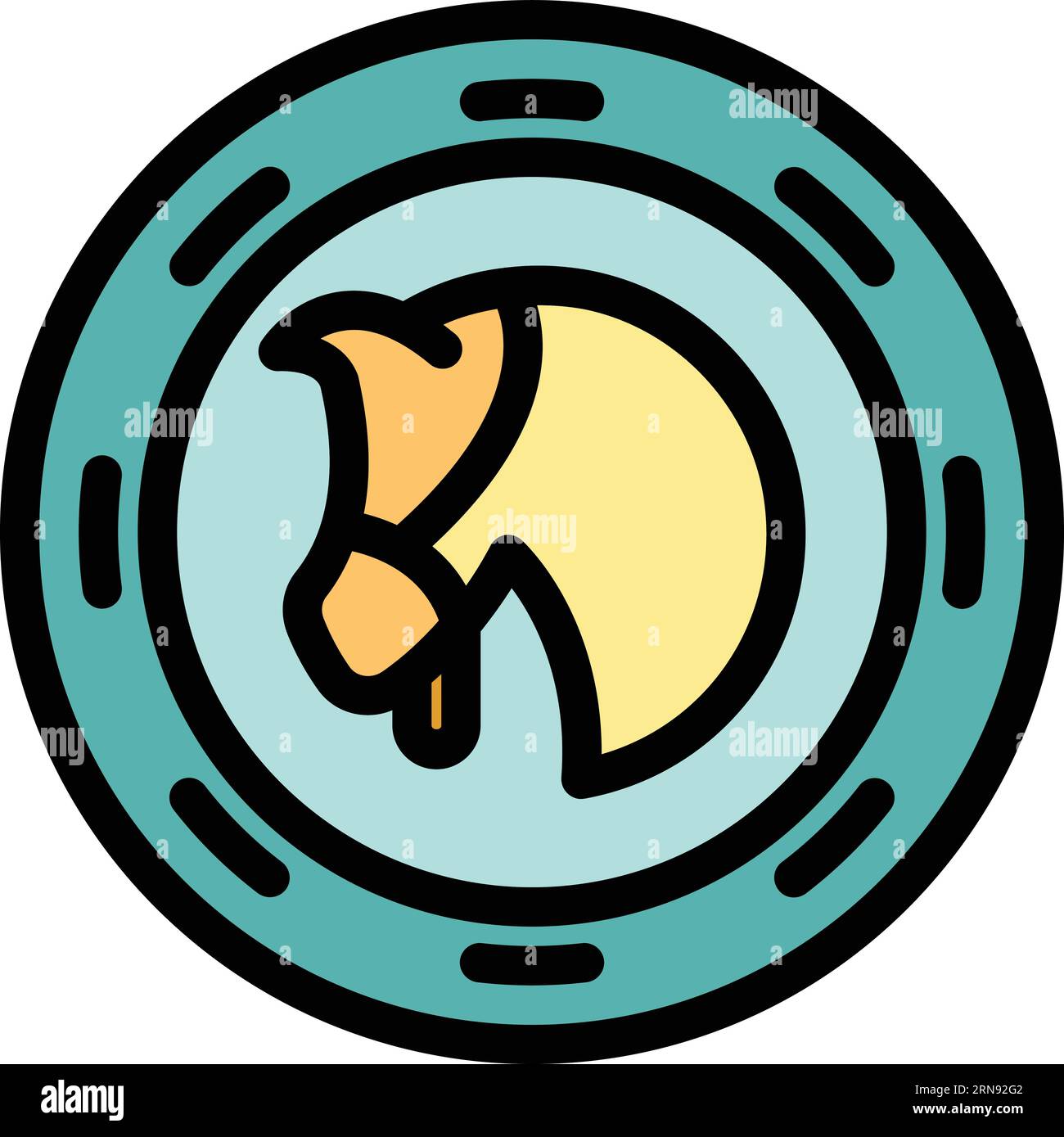 Horse emblem icon outline vector. Racehorse derby. Race sport color ...