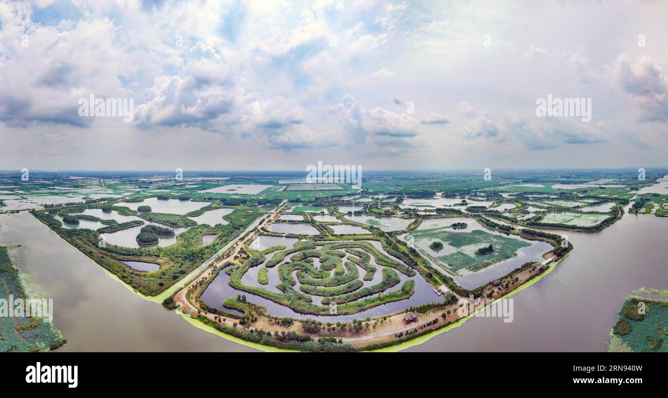 **CHINESE MAINLAND, HONG KONG, MACAU AND TAIWAN OUT** Aerial photo ...