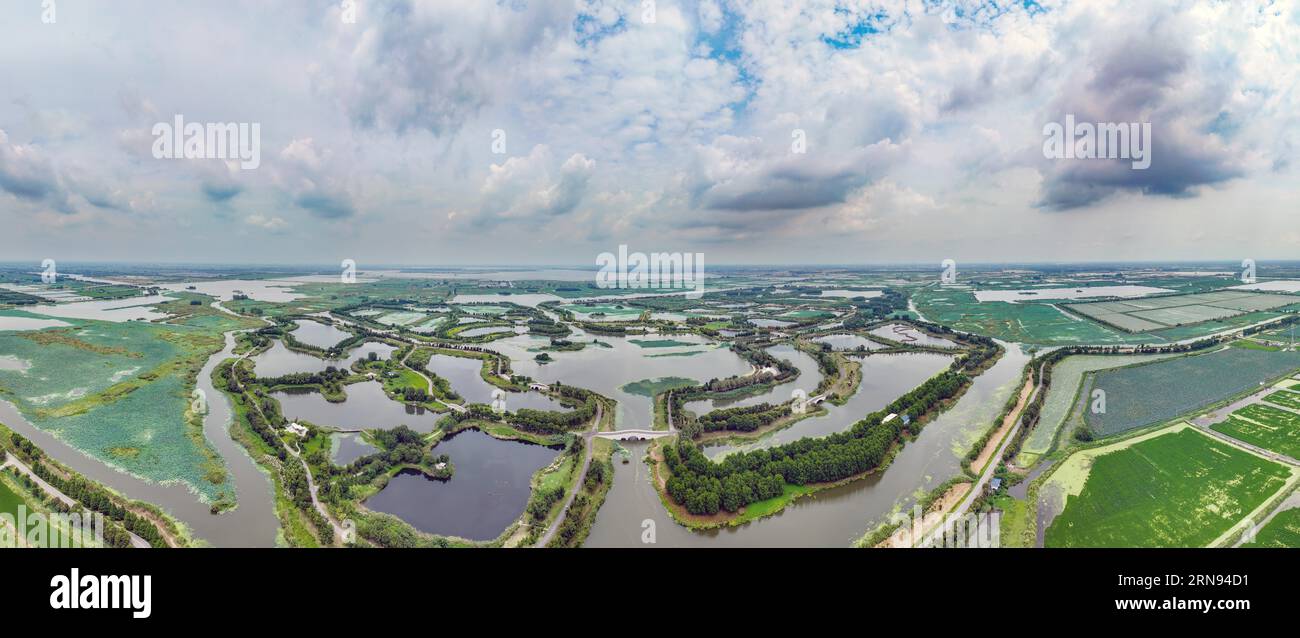 **CHINESE MAINLAND, HONG KONG, MACAU AND TAIWAN OUT** Aerial photo ...