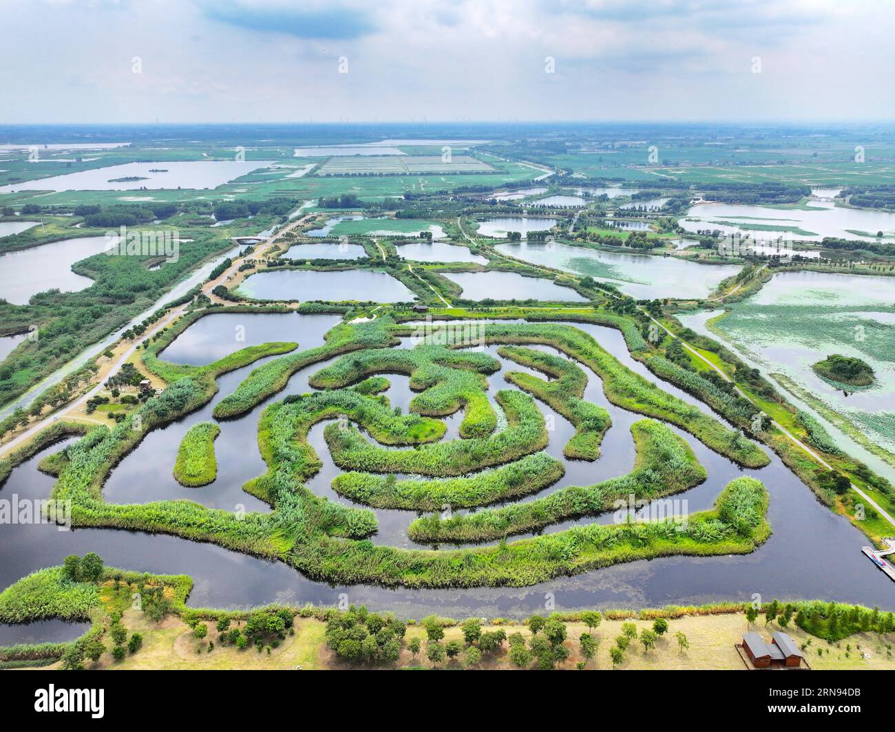 **CHINESE MAINLAND, HONG KONG, MACAU AND TAIWAN OUT** Aerial photo ...