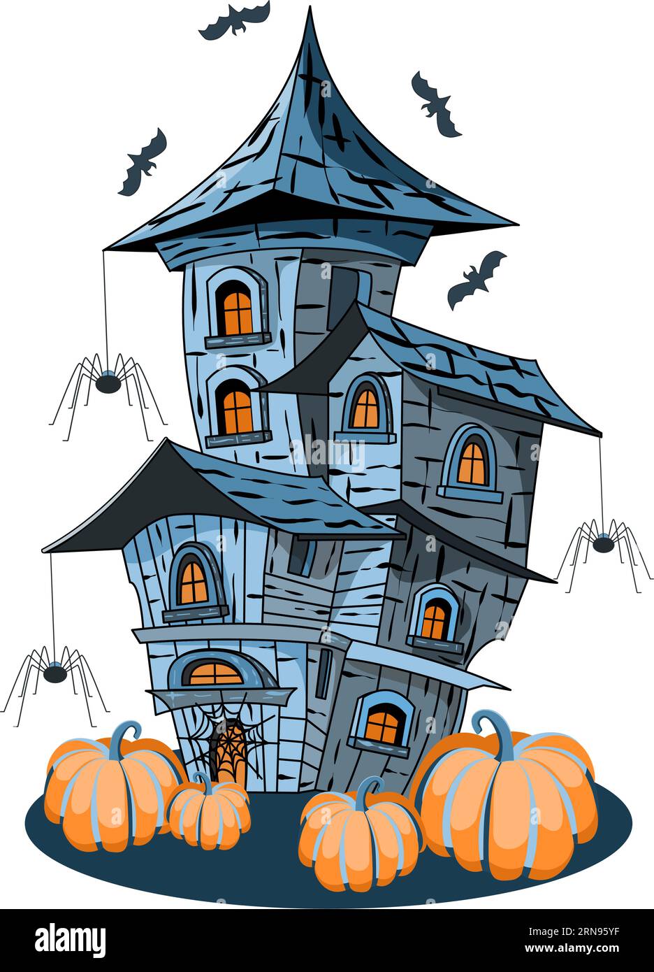 Halloween Haunted House Cartoon