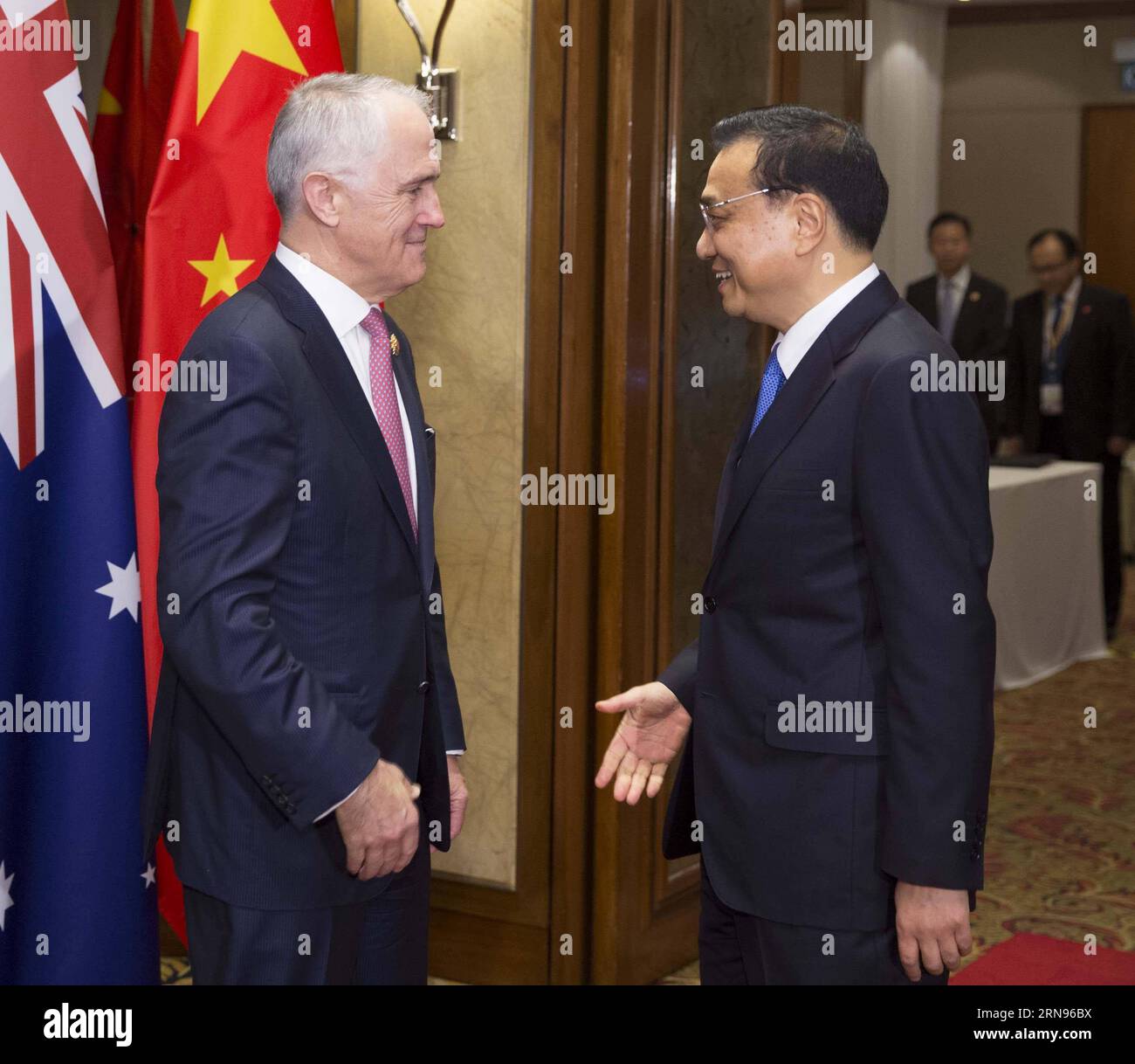 (151121) -- KUALA LUMPUR, Nov. 21, 2015 -- Chinese Premier Li Keqiang ...