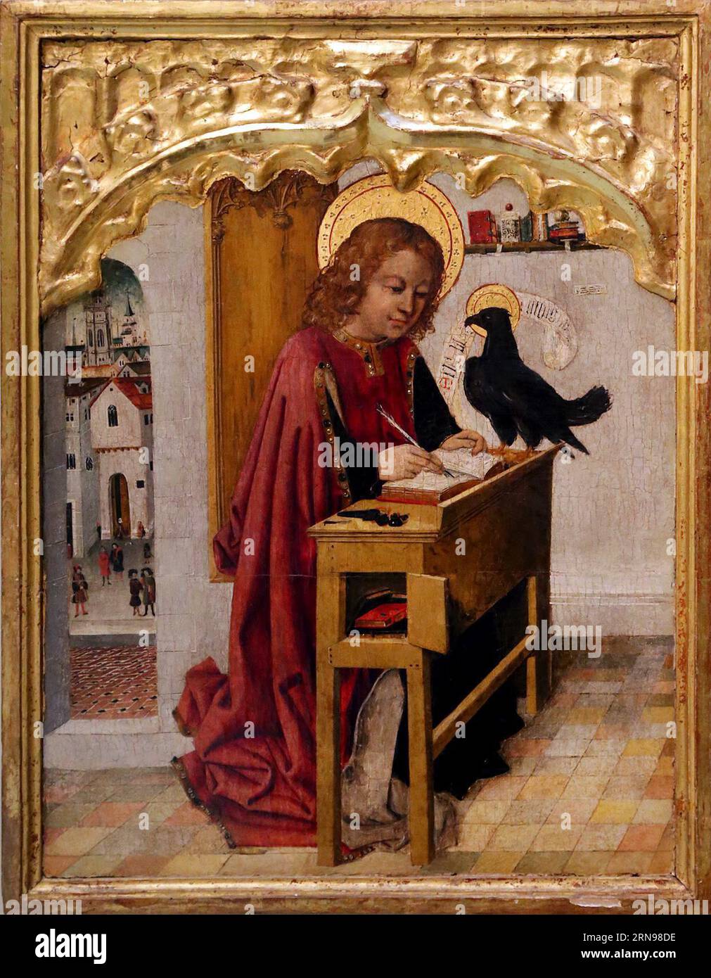 St John the Evangelist 15th century by Juan Rexach Stock Photo - Alamy