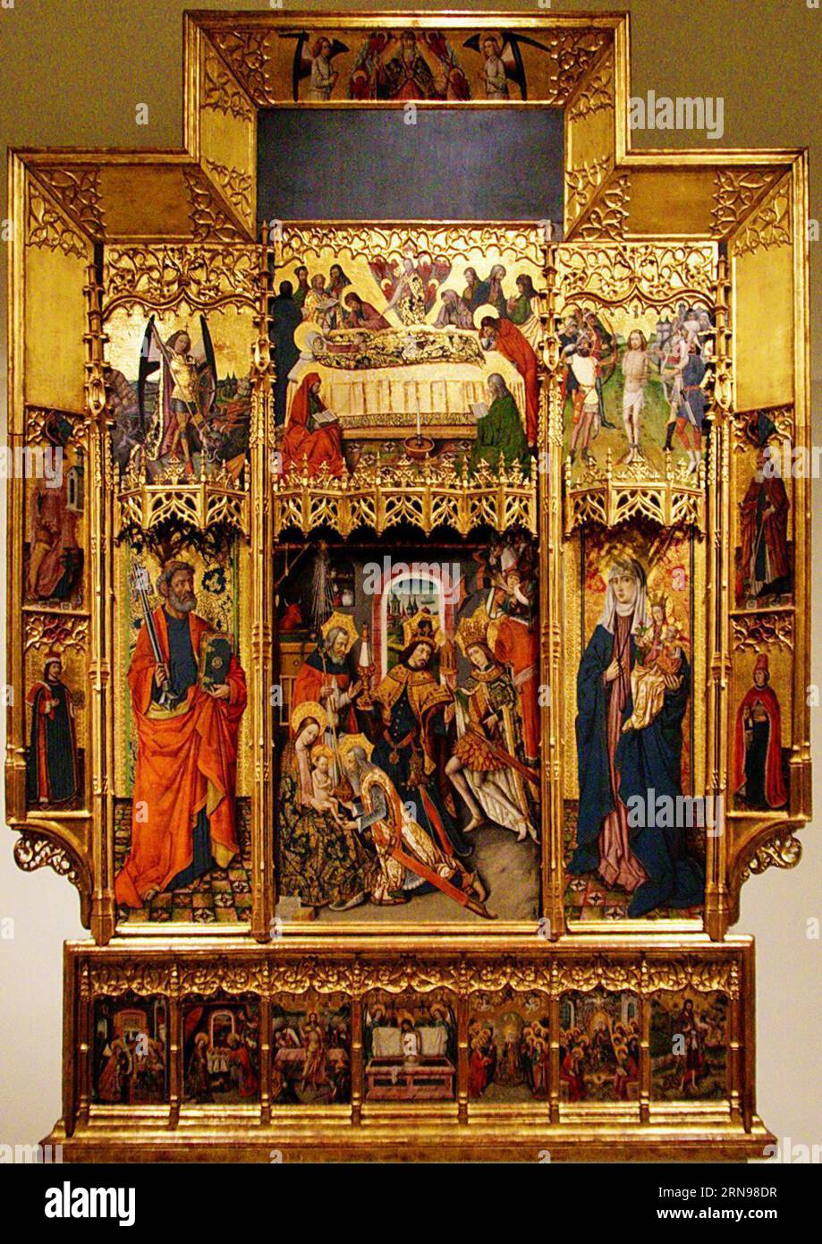 Retablo de la Epifanía circa 1468 by Juan Rexach Stock Photo - Alamy