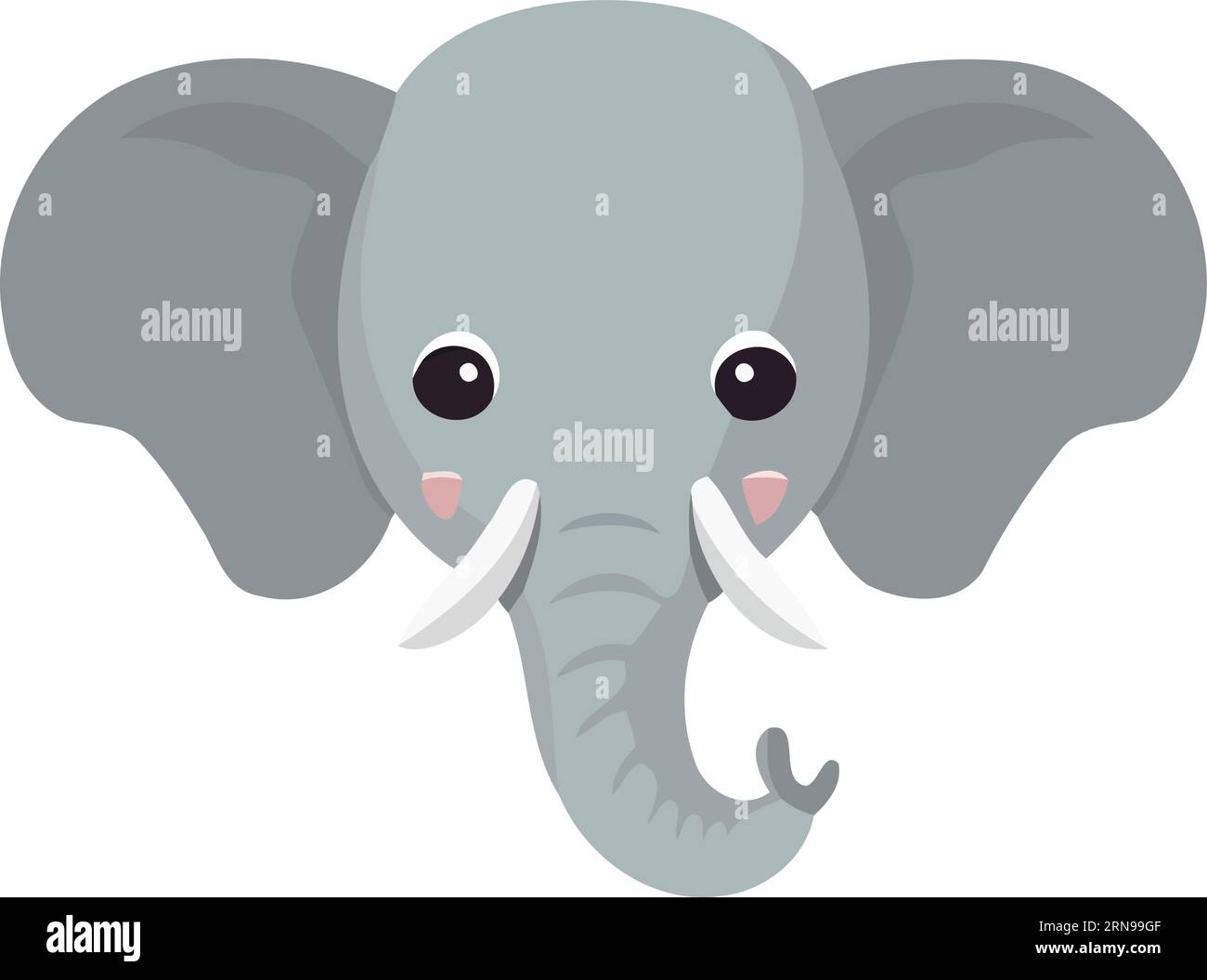 animal mammal elephant cute minimalistic vector illustration Stock ...