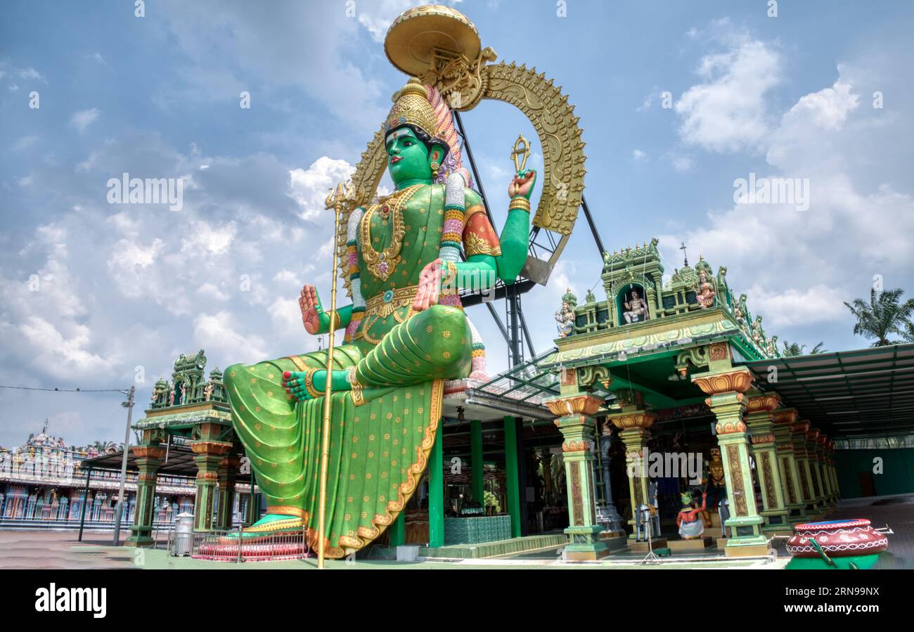 Scene around the building structure and statue of around the Maha Parasakthi Patchaiamman ...