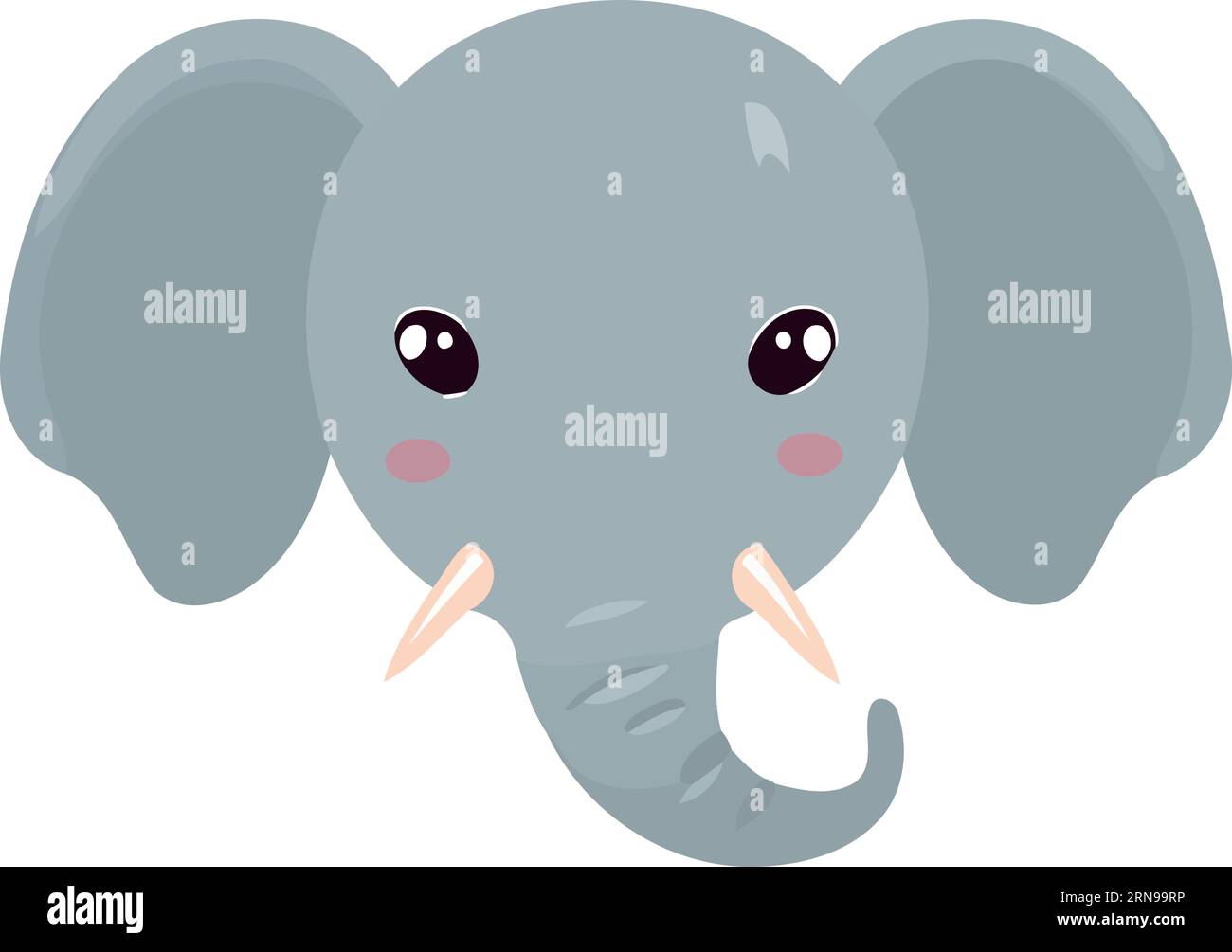 animal mammal elephant cute minimalistic vector illustration Stock ...