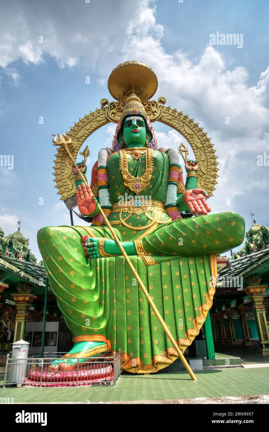 Scene around the building structure and statue of around the Maha Parasakthi Patchaiamman ...