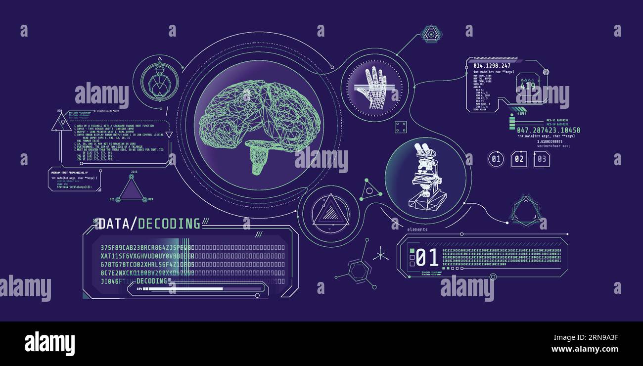 Decoding information brain hi-res stock photography and images - Alamy