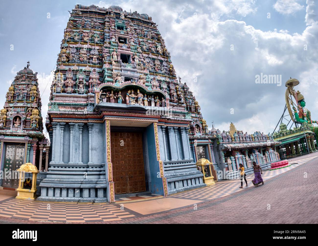 Scene around the building structure and statue of around the Maha Parasakthi Patchaiamman ...