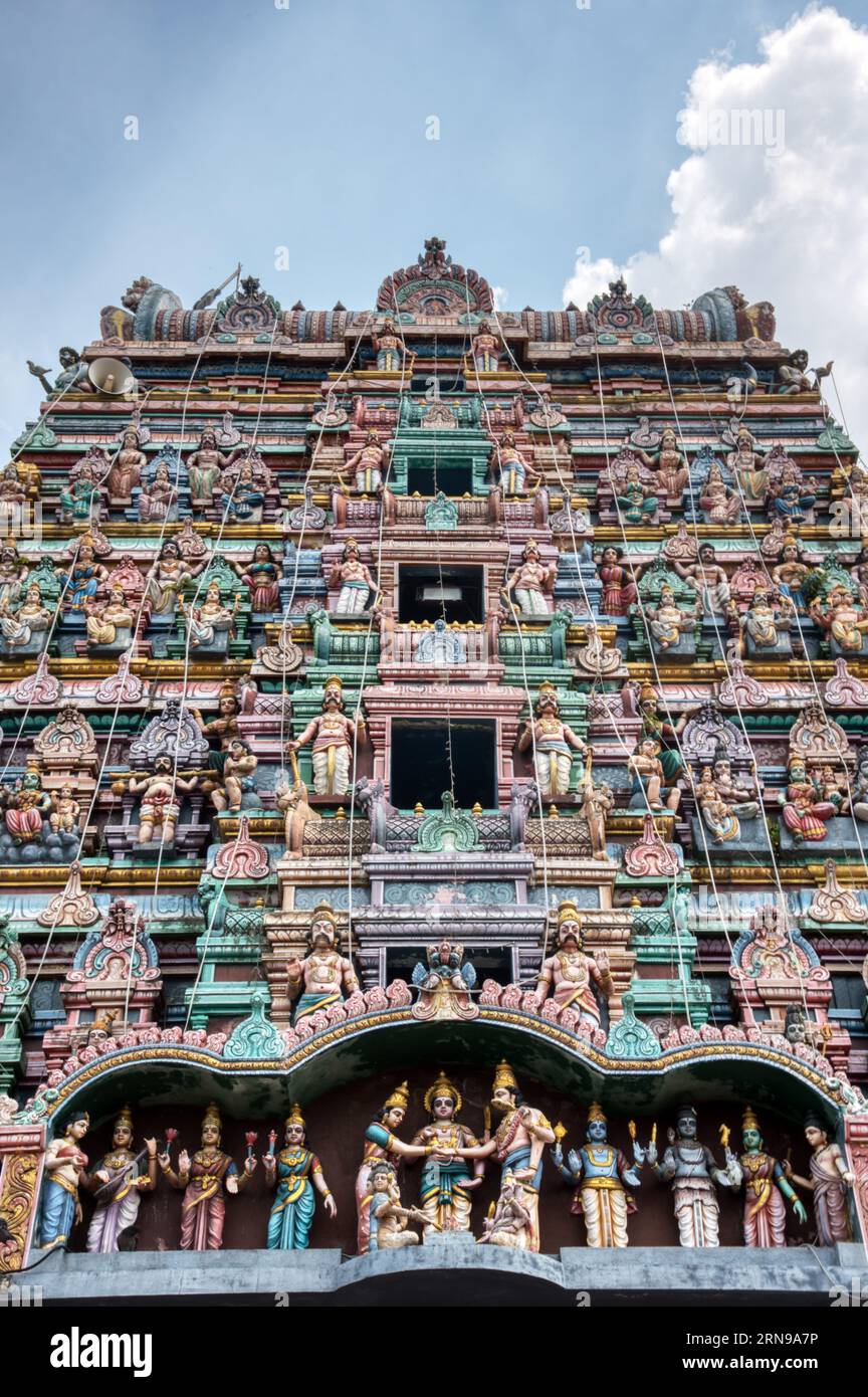 Scene around the building structure and statue of around the Maha Parasakthi Patchaiamman ...