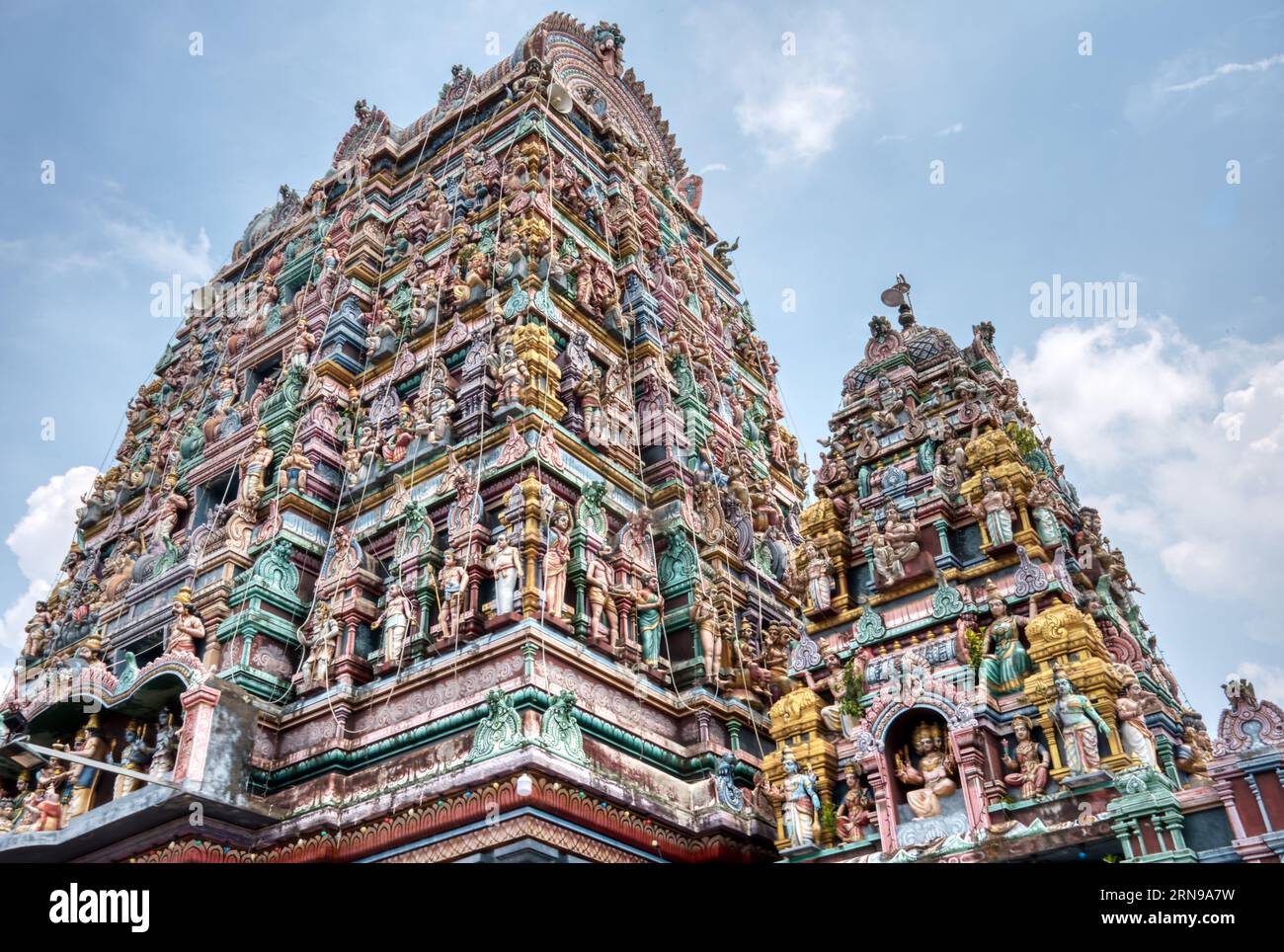 Scene around the building structure and statue of around the Maha Parasakthi Patchaiamman ...