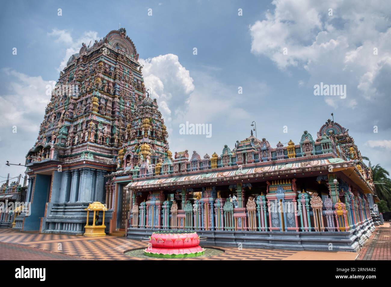 Scene around the building structure and statue of around the Maha Parasakthi Patchaiamman ...