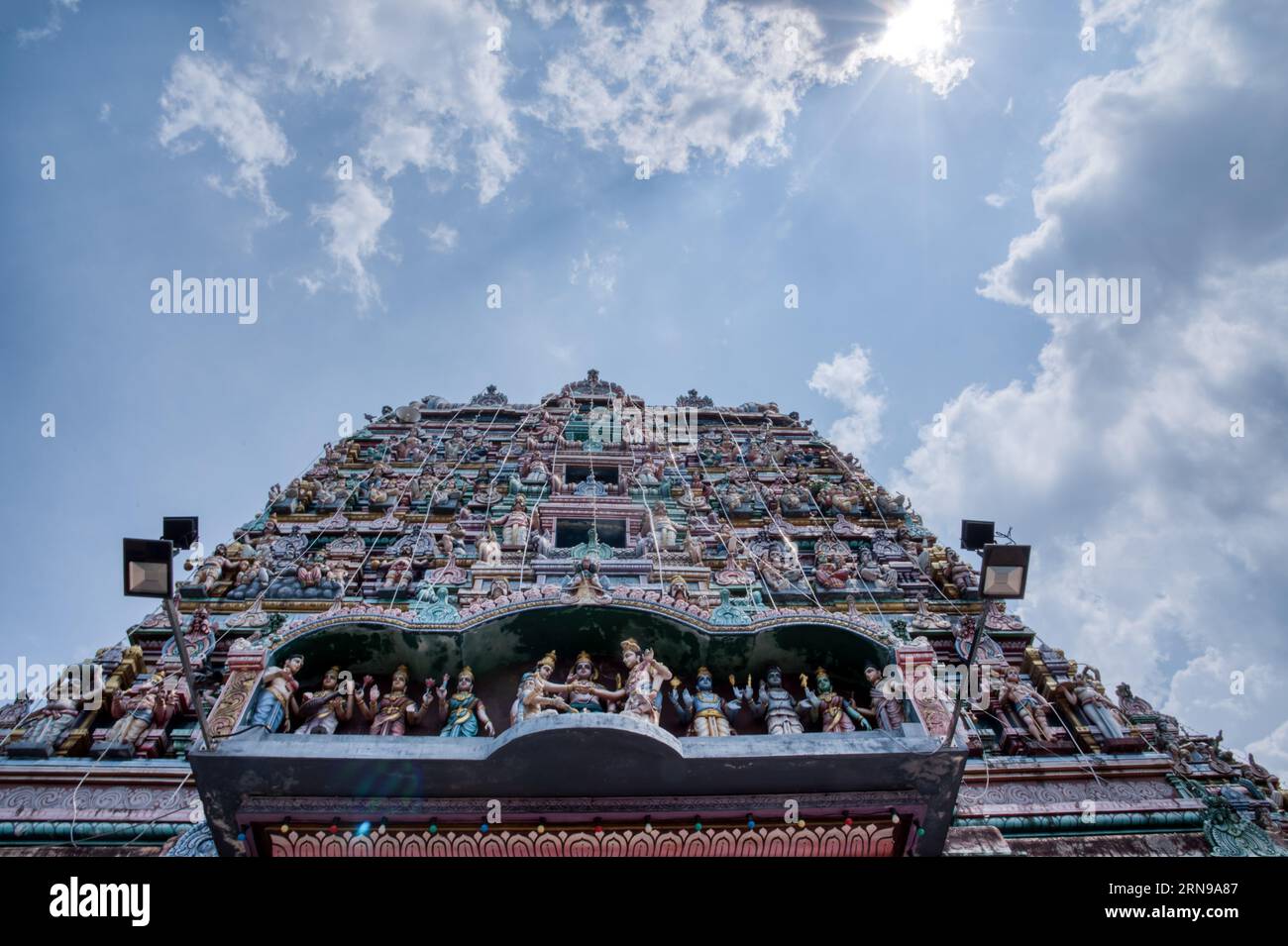 Scene around the building structure and statue of around the Maha Parasakthi Patchaiamman ...