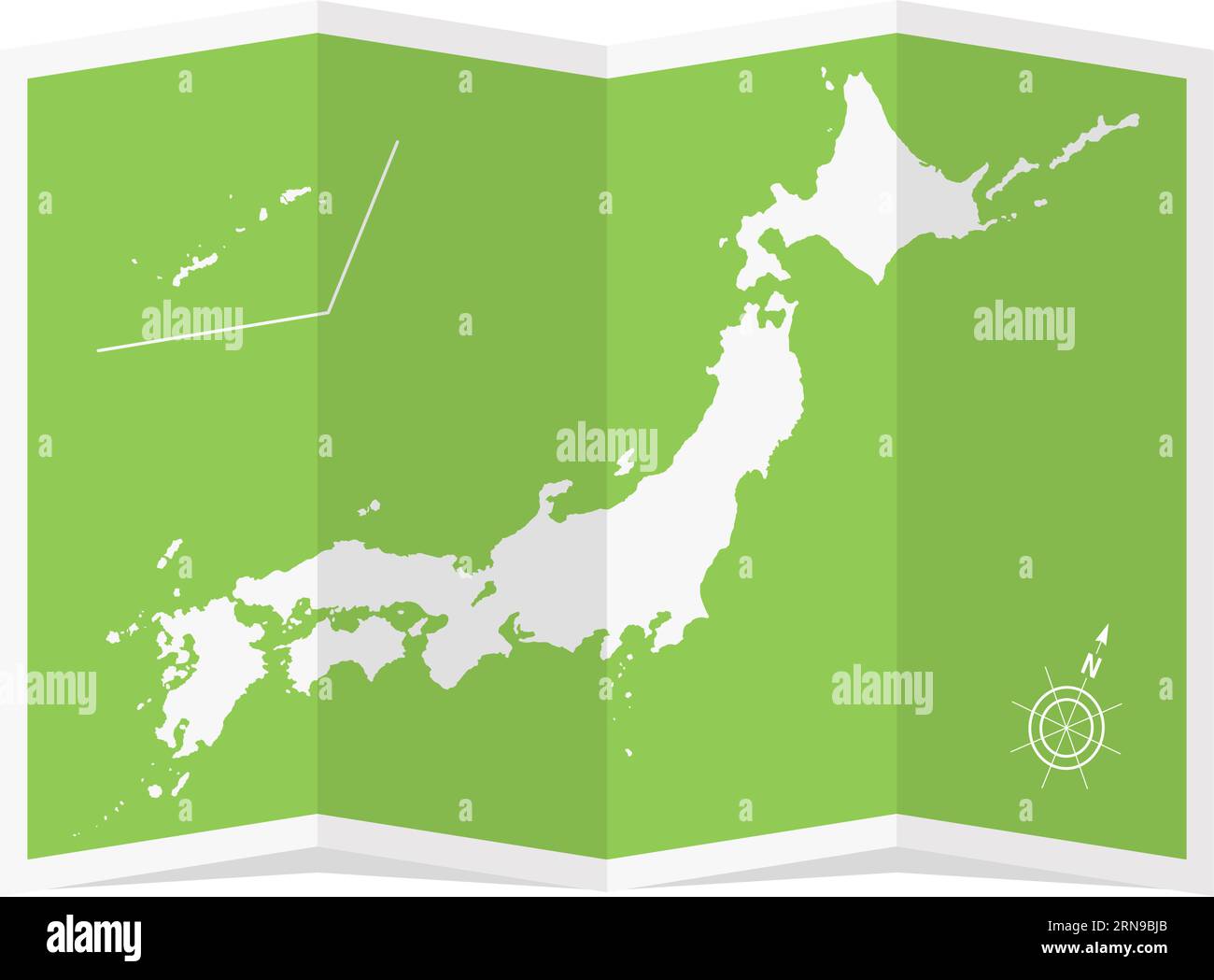 Japanese map of the world Stock Vector Images - Alamy