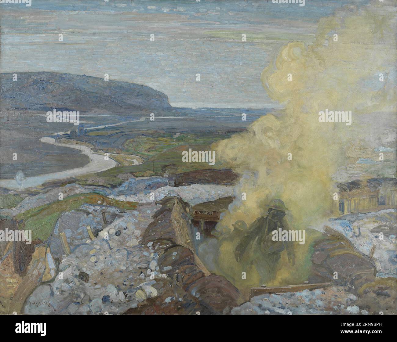 Gas Chamber at Seaford 1918 by Frederick Varley Stock Photo - Alamy