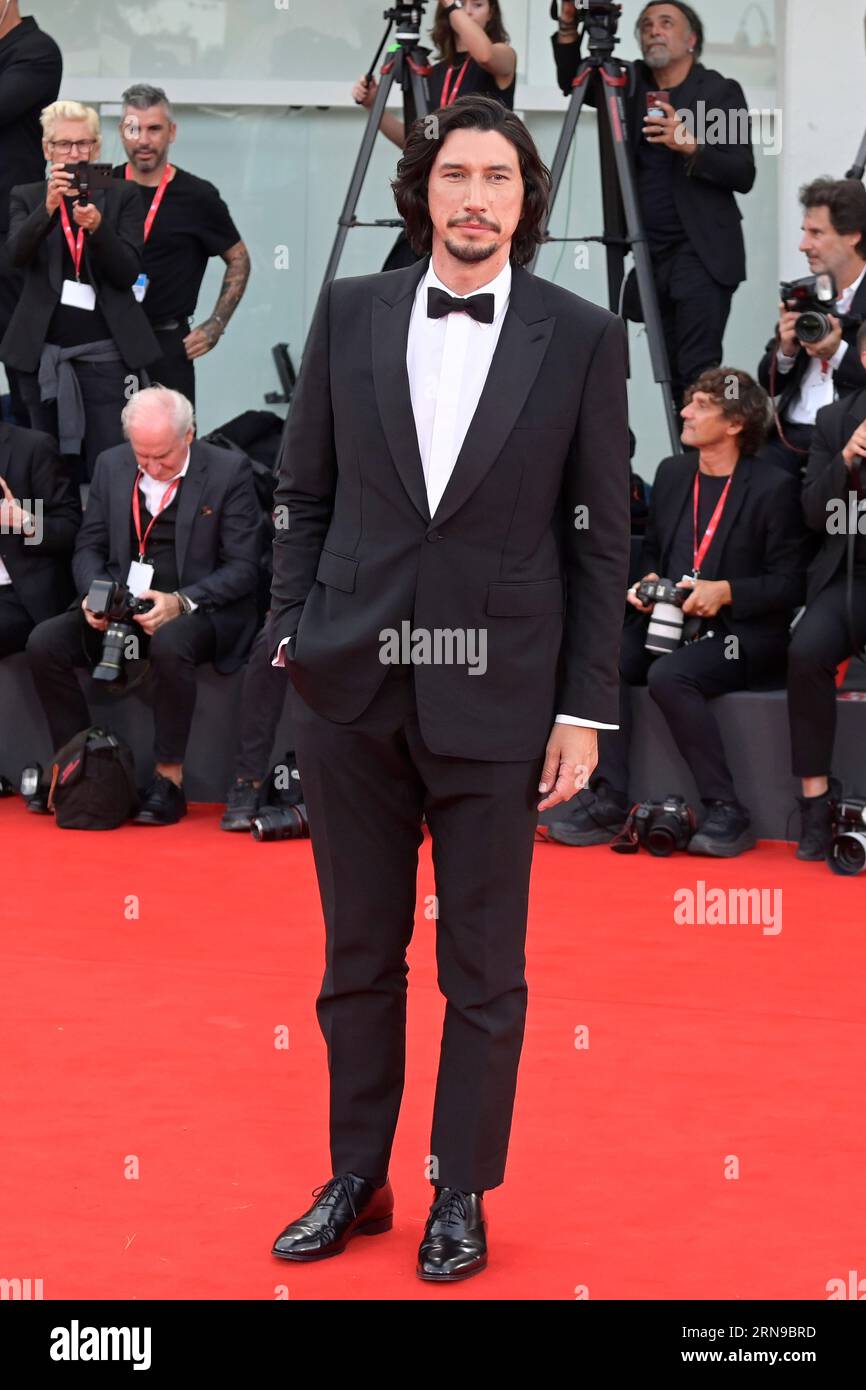 Venice Lido, Italy. 31st Aug, 2023. Adam Driver attends the red carpet ...