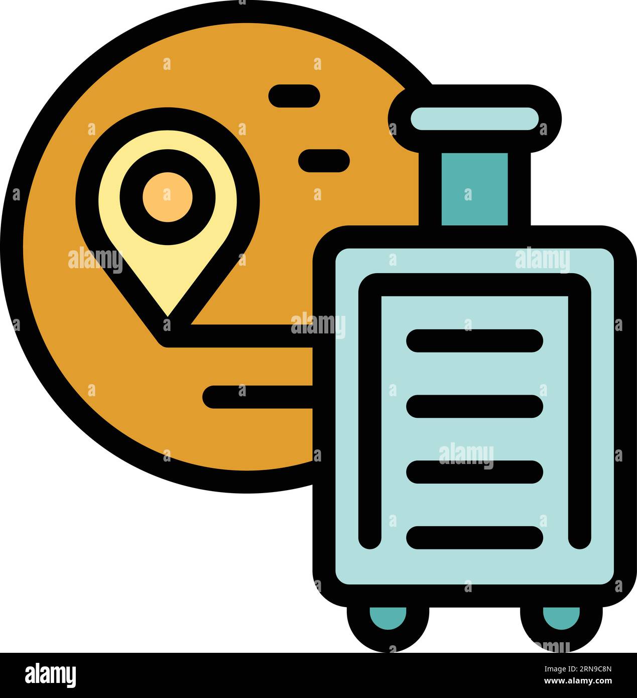 Asylum location icon outline vector. Migrant people. War migration ...