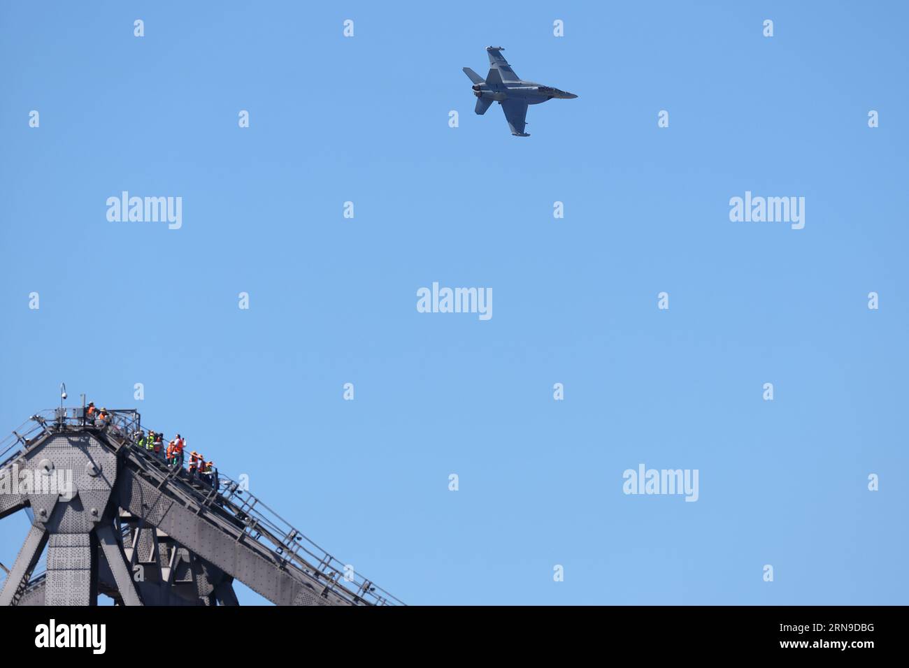 The Royal Australian Air Force aka RAAF practice flypast over the city ...