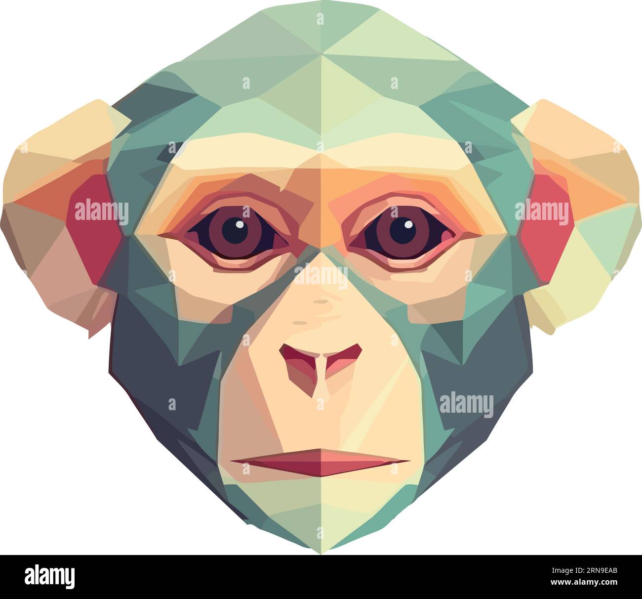 Monkey and colors Cut Out Stock Images & Pictures - Alamy