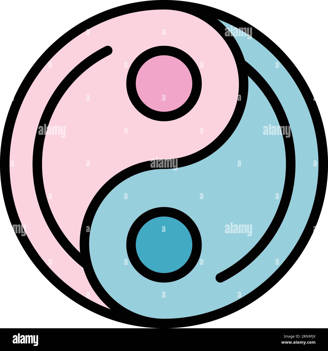 Yin and yang map Cut Out Stock Images & Pictures - Alamy