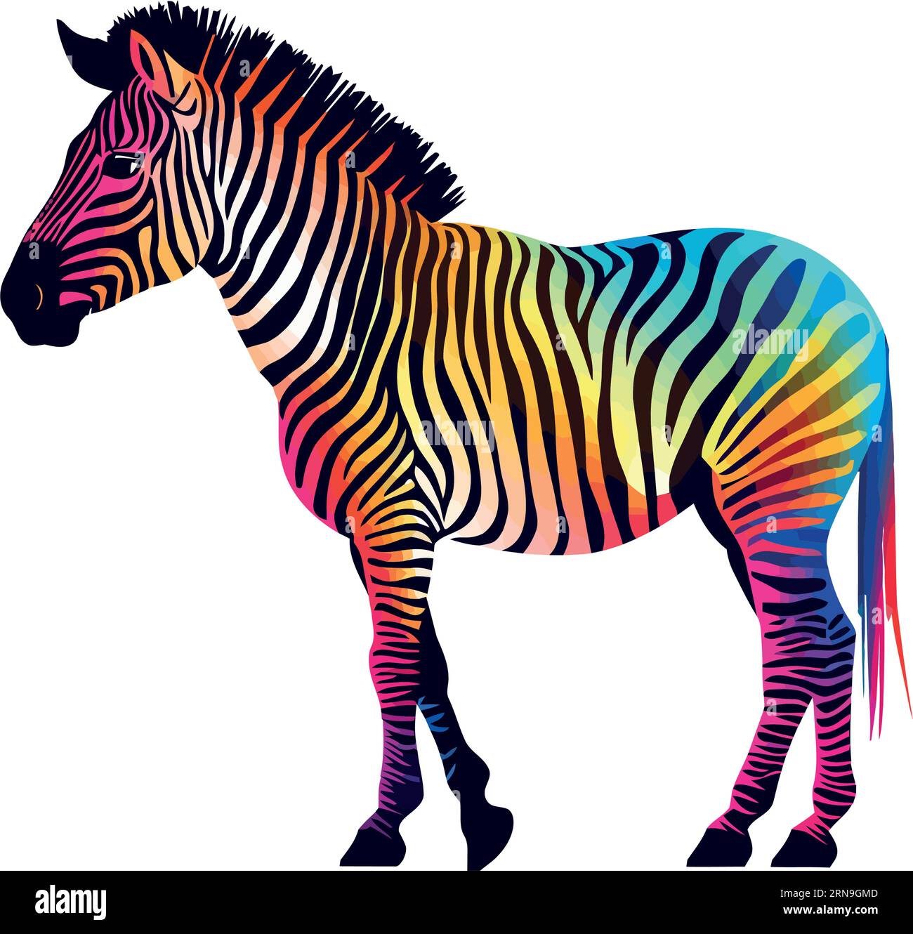 zebra African grassland safari icon Stock Vector Image & Art - Alamy