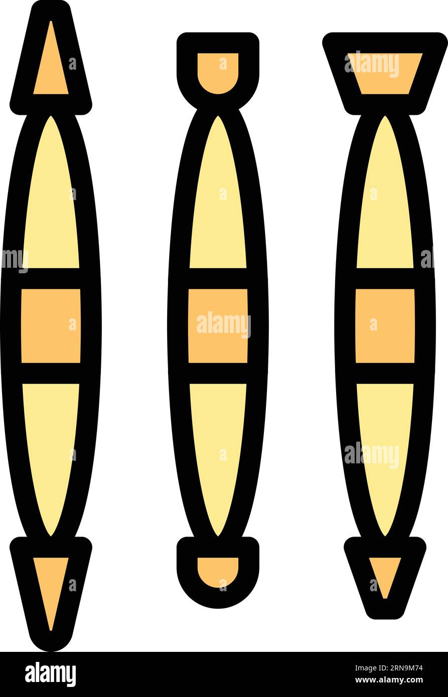 Pottery handle tools icon outline vector. Art class. Ceramic workshop ...