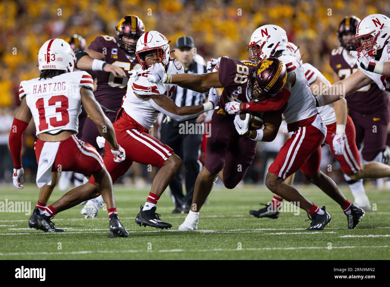 MINNEAPOLIS, MN - AUGUST 31: Minnesota Golden Gophers tight end Brevyn ...