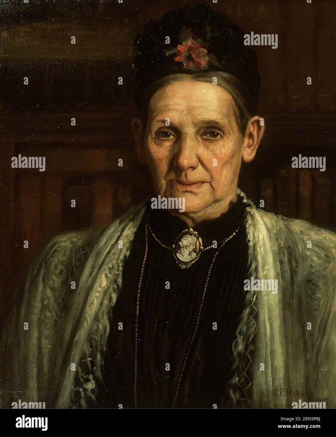 The Mother of Rosina Davies 1907 by George Frederick Harris Stock Photo ...