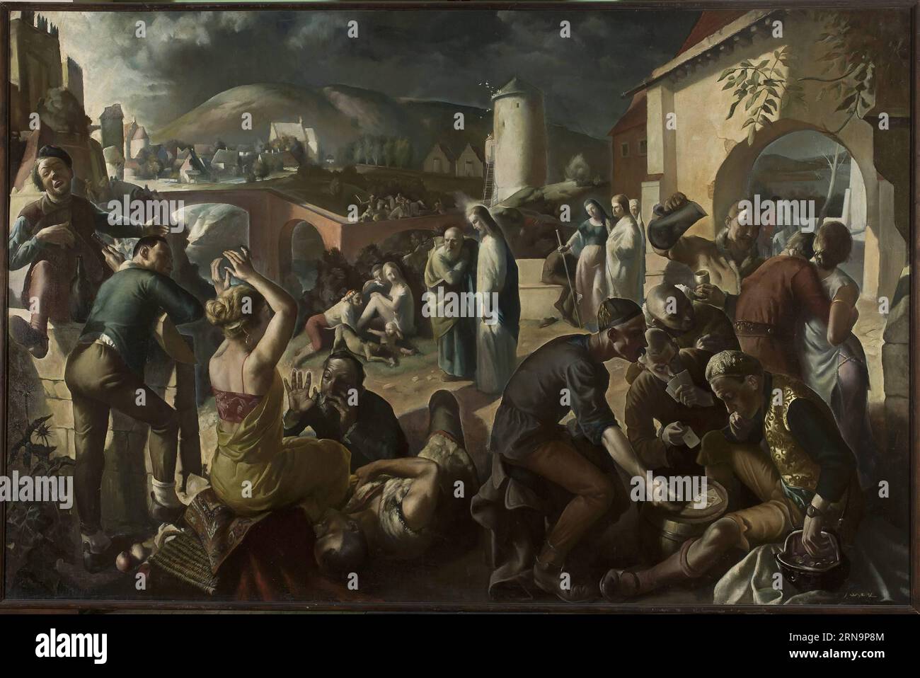 Christ in the city. 1925 by Jan Wydra Stock Photo - Alamy