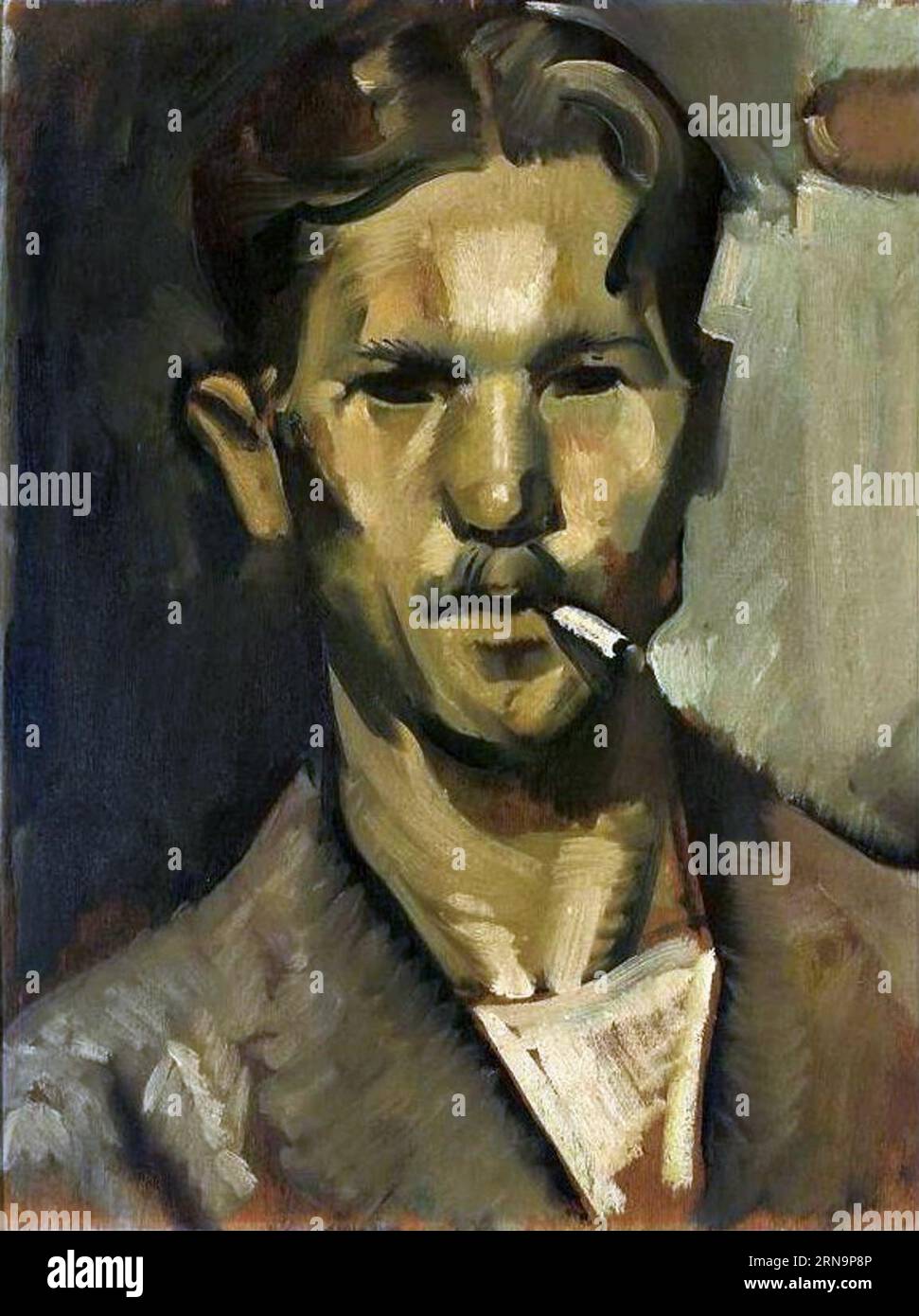 Self-portrait 1928 by Jan Wydra Stock Photo - Alamy