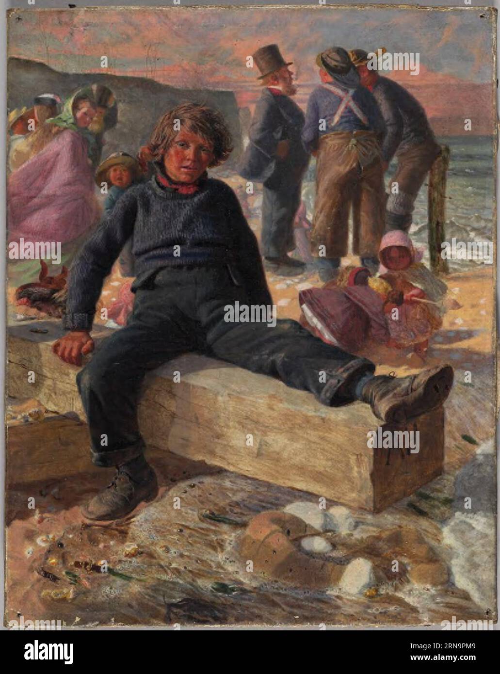Here i' the Sands between 1860 and 1861 by Arthur Boyd Houghton Stock ...