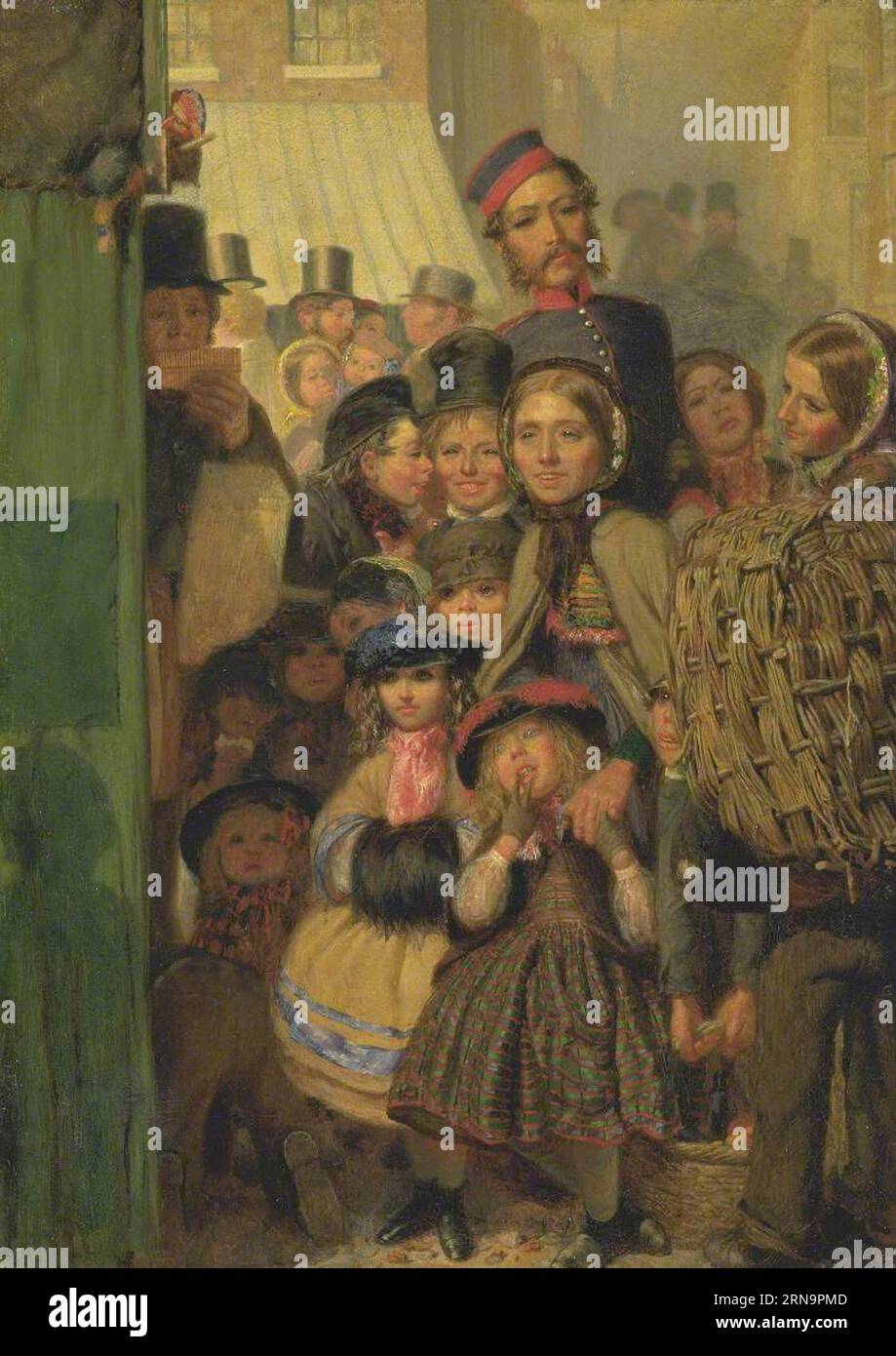 Punch and Judy 1860 by Arthur Boyd Houghton Stock Photo - Alamy