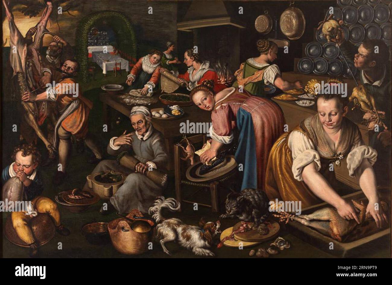 The Kitchen 1580s by Vincenzo Campi Stock Photo - Alamy