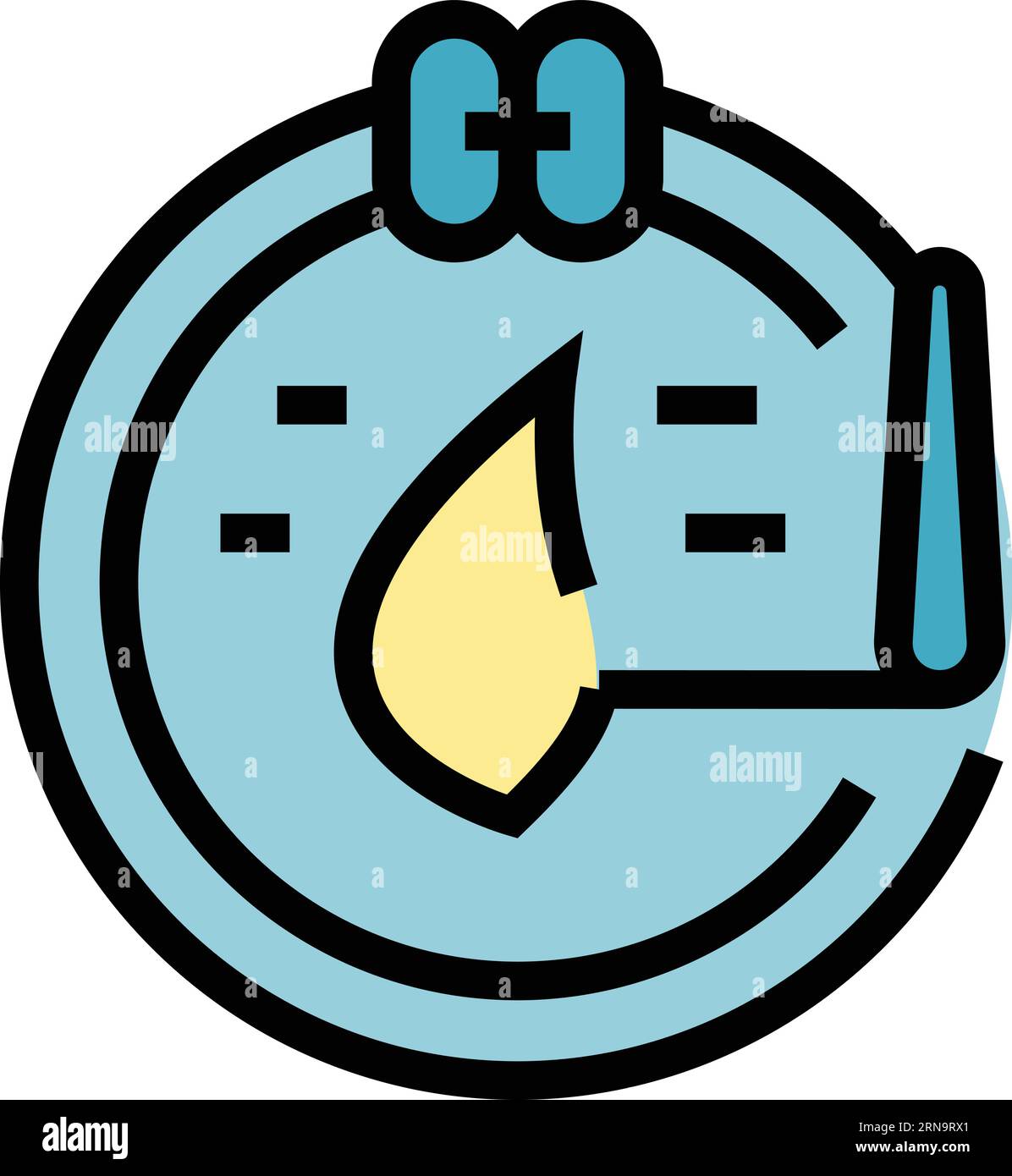 Kids embroidery icon outline vector. Craft art. Fabric studio color ...